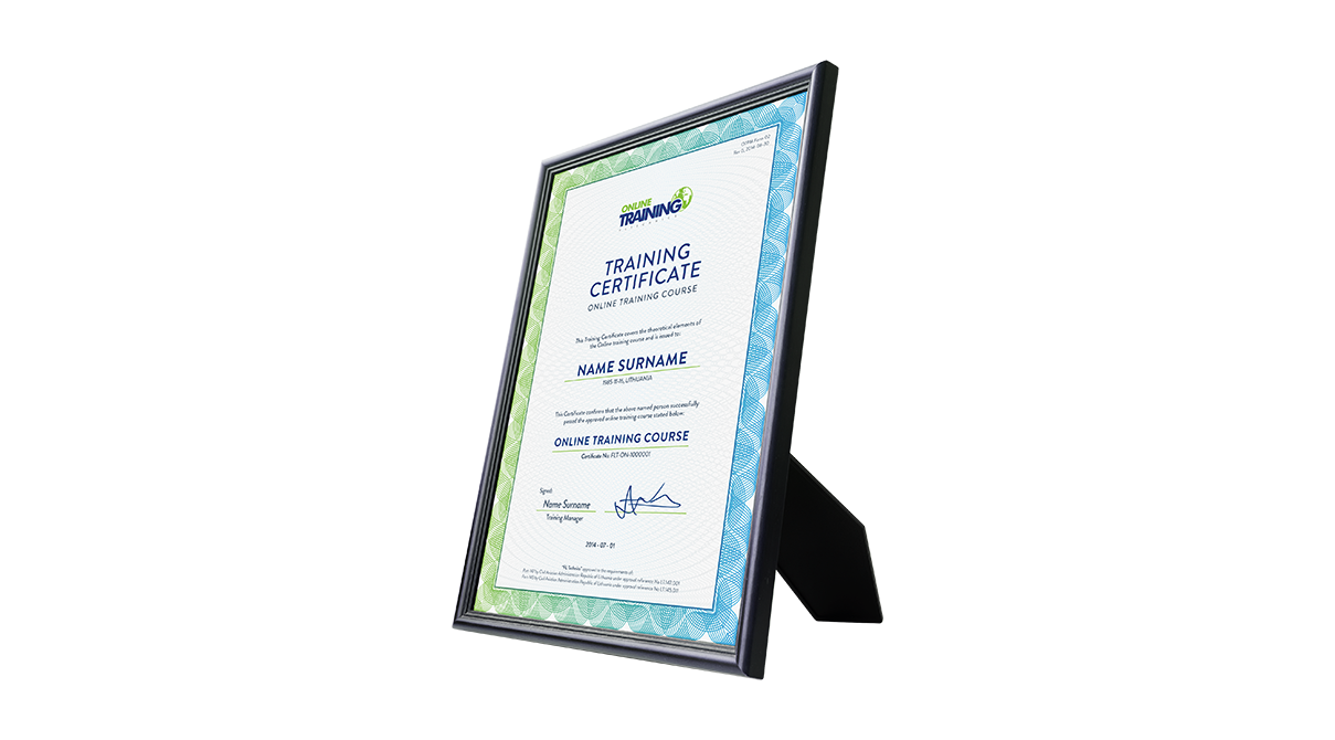 147training.com | Hard Copy Certificate